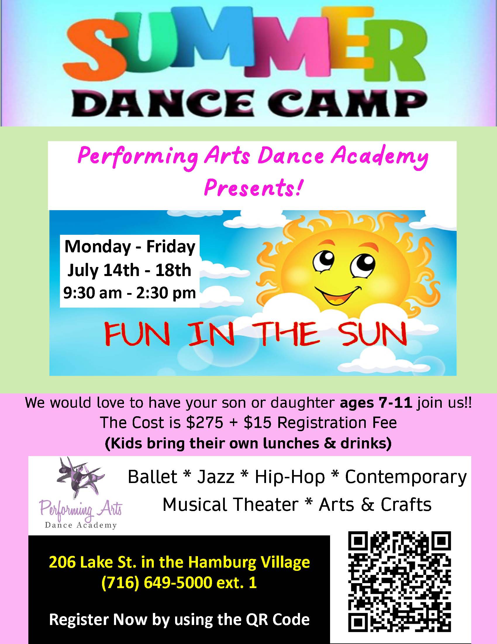 2025 Summer Dance Camp - Performing Arts Dance Academy